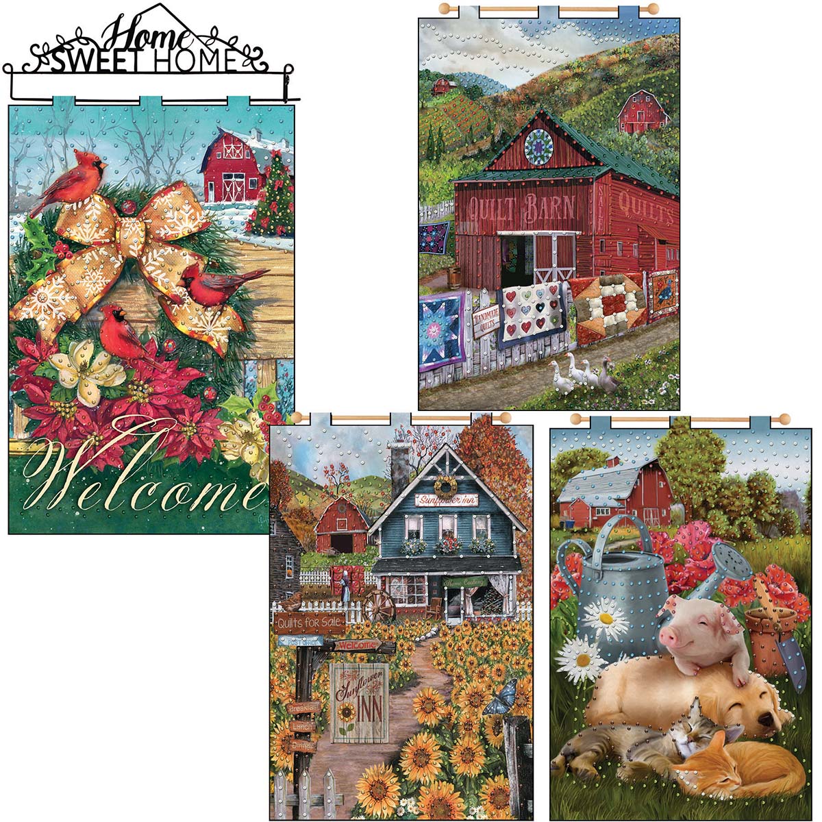 Design Works Farm Seasons Kits & Hanger Felt & Sequin Kit | Michaels