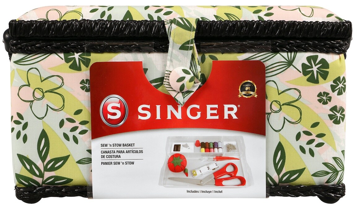 SINGER Large Sewing Basket Kit 127pcs-Nature's Floral | Michaels