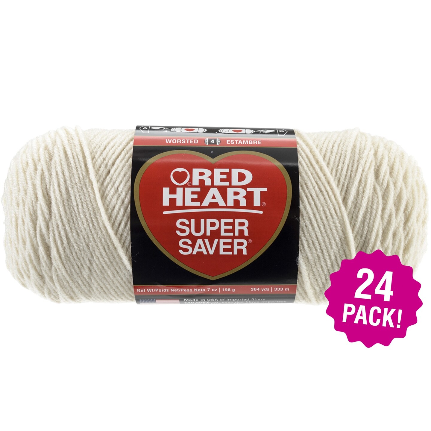 Multipack of 24 - Red Heart Super Saver Yarn-Aran | Michaels