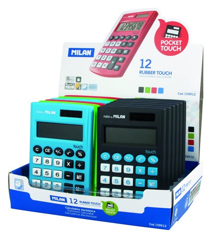 MILAN CALCULATORS 8 DIGIT POCKET TOUCH ASSORTED COLORS | Michaels