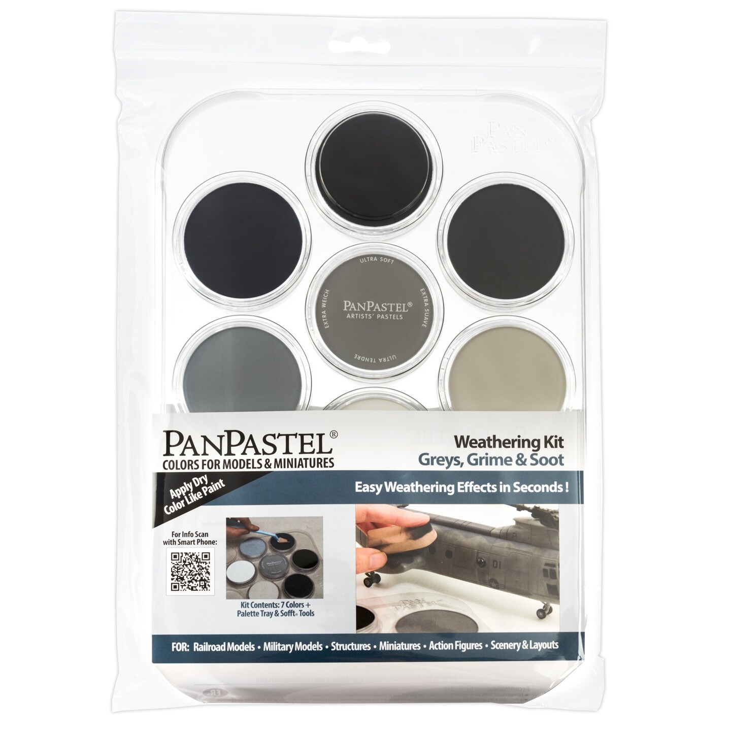 PanPastel Ultra Soft Artist Pastel Set 9ml 7/Pkg-Weathering - Grays ...