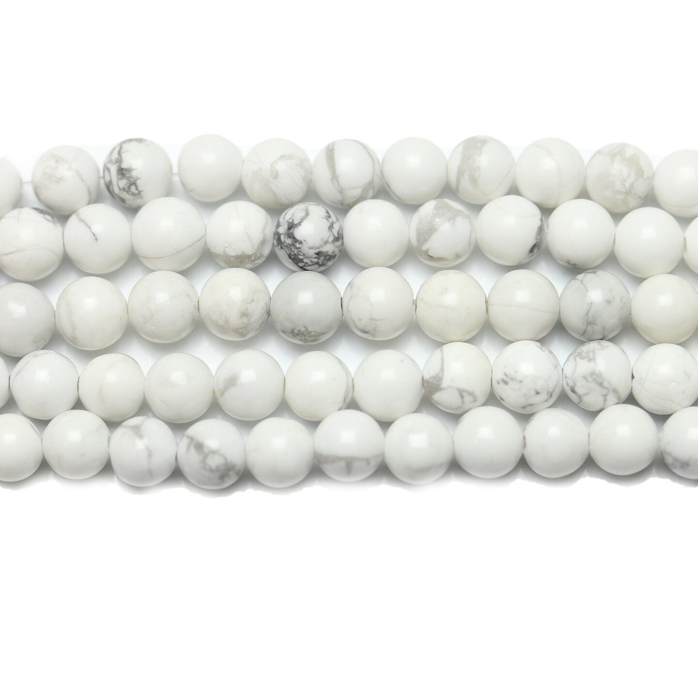 White Howlite Round Beads | Michaels