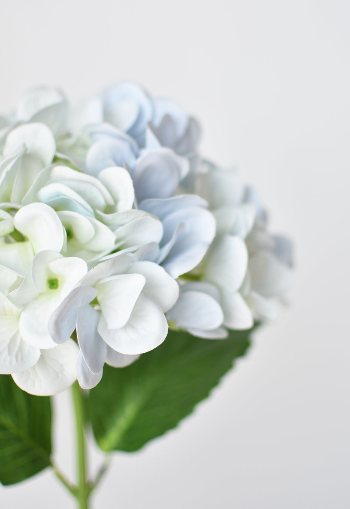 19" Faux Real Touch Pale Blue Hydrangea Stem | Floral Stems | Michaels