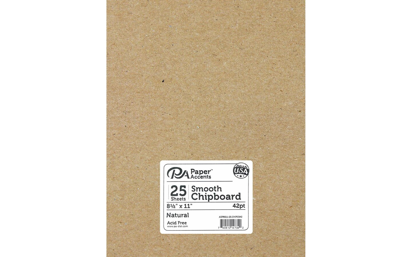 Chipboard 8.5x11 XL Heavy 42pt 25pcPk Natural | Michaels