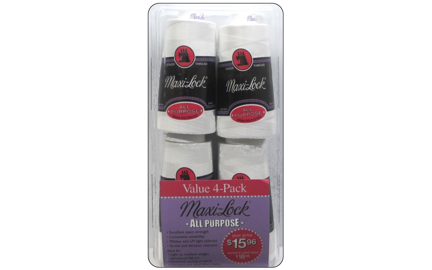 A&E Maxi Lock All Purpose Value 4 Pack White | Michaels