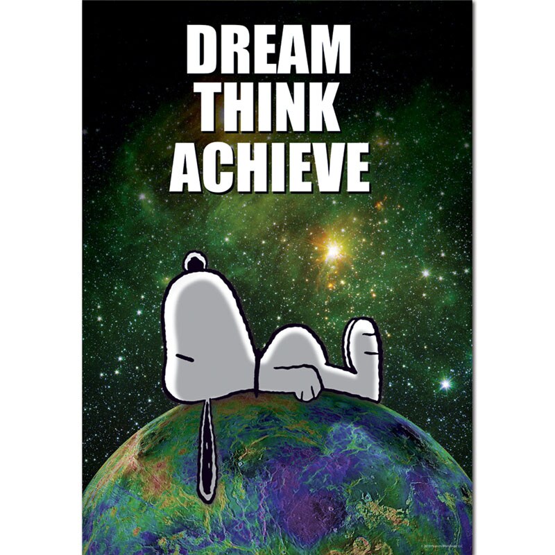 Peanuts® NASA Dream Think Achieve Poster, 13" x 19" | Michaels