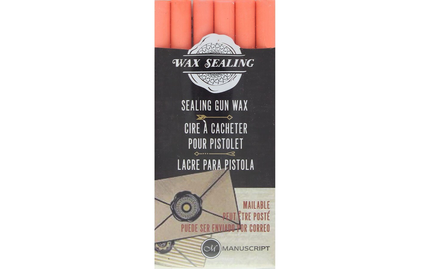 Manuscript Wax Sealing Gun Wax 6pc Peach | Michaels