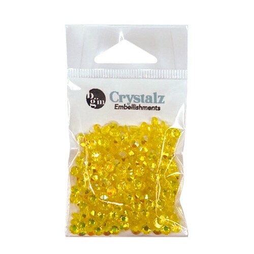 Buttons Galore Crystalz Clear Flat Back Gems-Lemon | Michaels