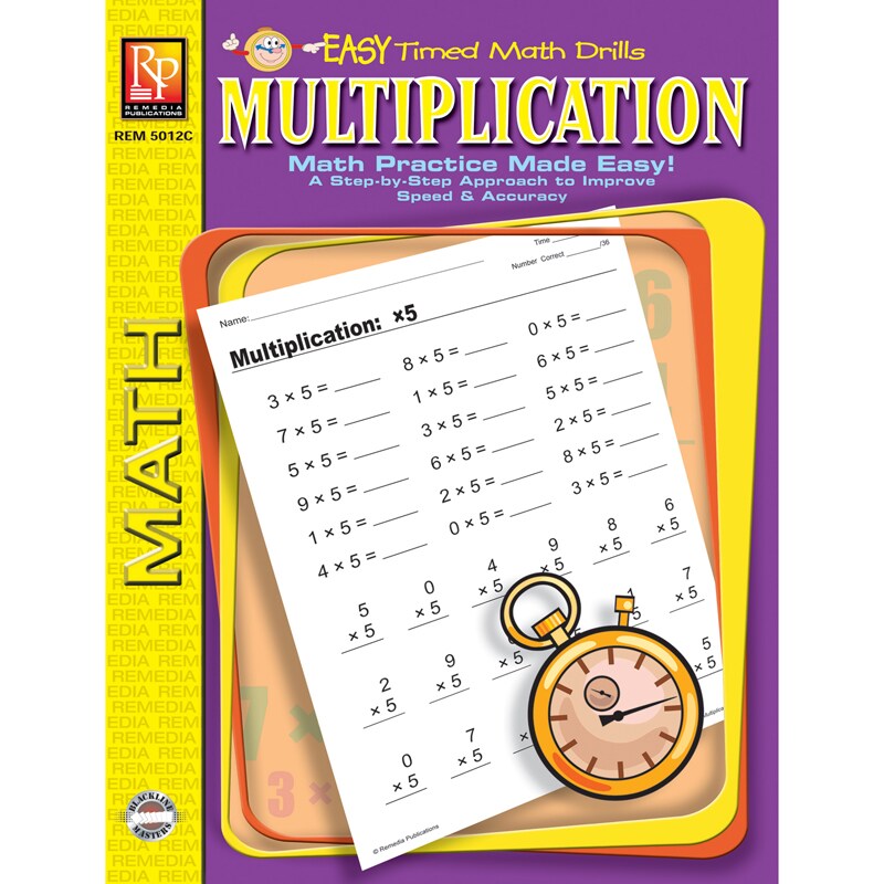 Easy Timed Math Drills: Multiplication Workbook | Michaels