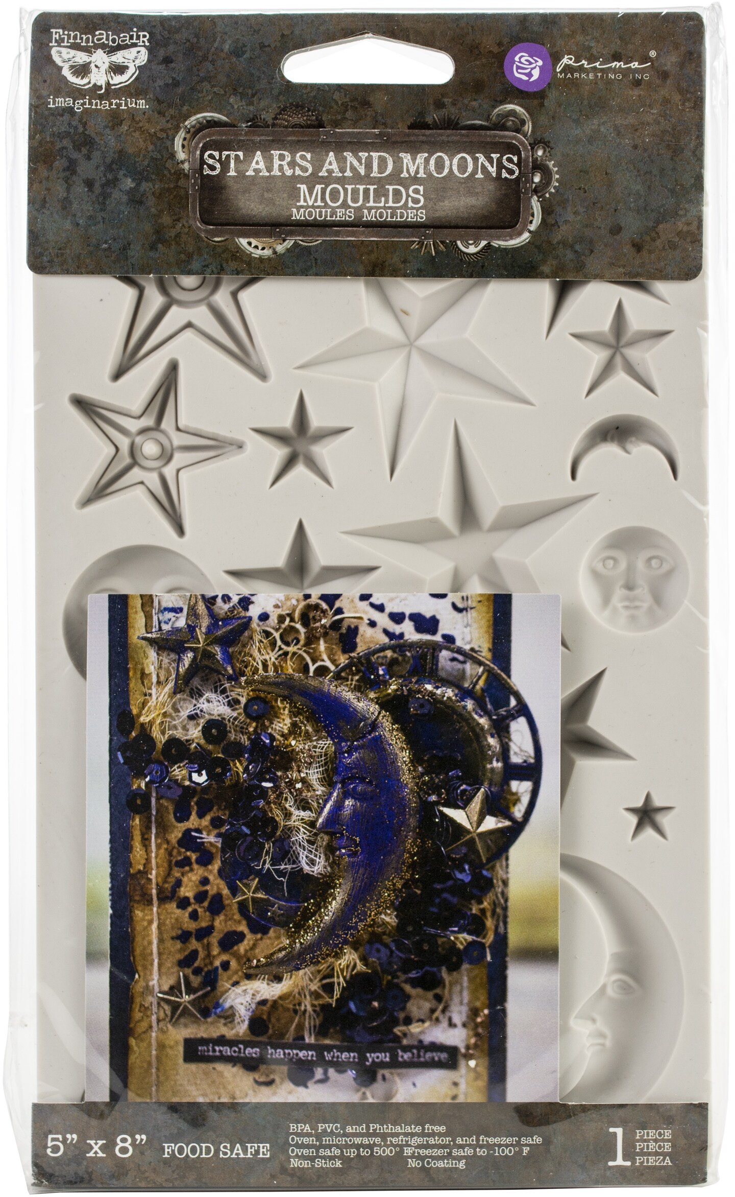 Finnabair Decor Moulds 5"X8"-Start & Moons | Michaels