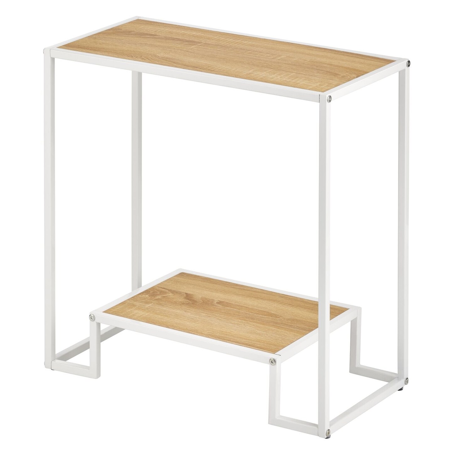 mDesign Modern Metal and Wood Inlay Side Table | Michaels mDesign Modern Metal and Wood Inlay Side Table | Michaels