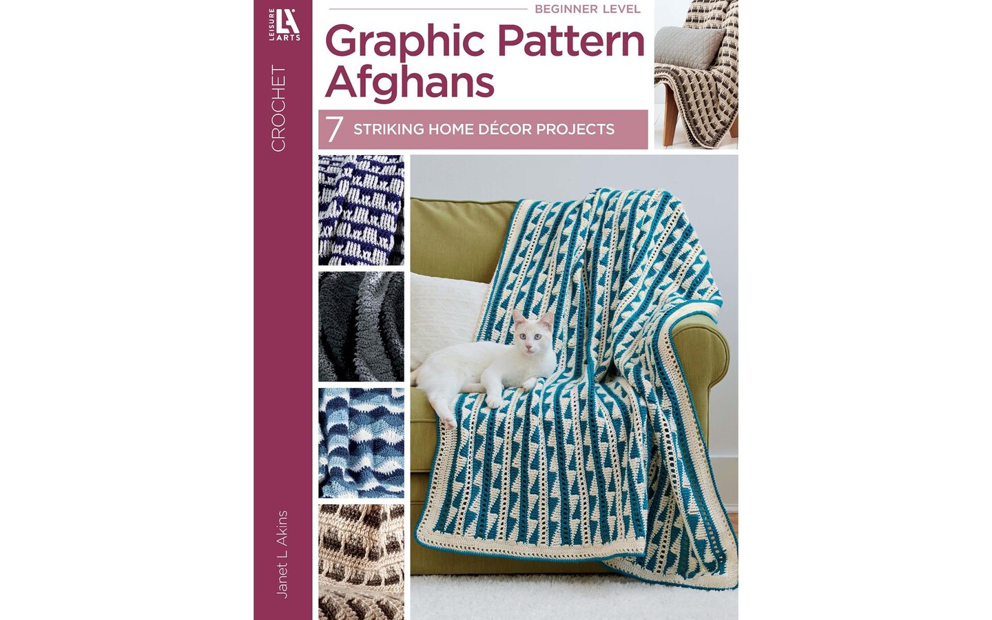 Leisure Arts Graphic Pattern Afghans Crochet Book | Michaels