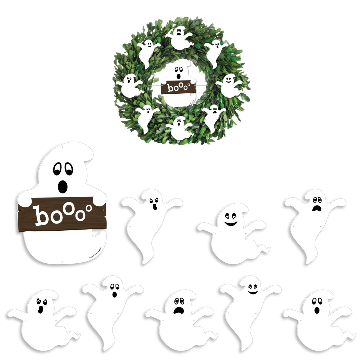 Printable Halloween Ghost Decorations