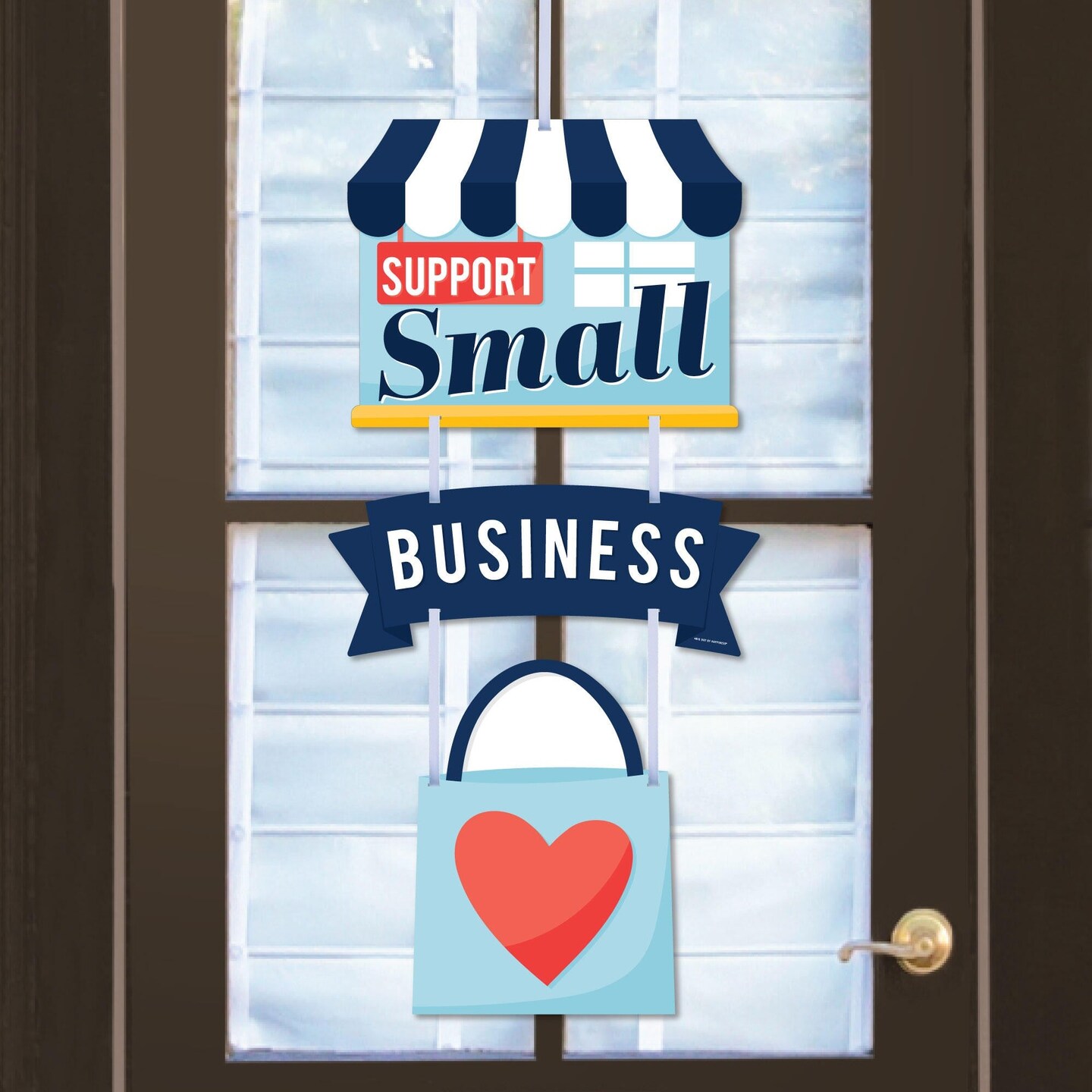 Big Dot of Happiness Support Small Business - Hanging Porch Thank You ...