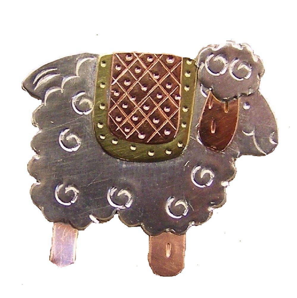 Puffin & Company Needle Nanny/Brooch - Country Sheep, Color: Multicolor ...