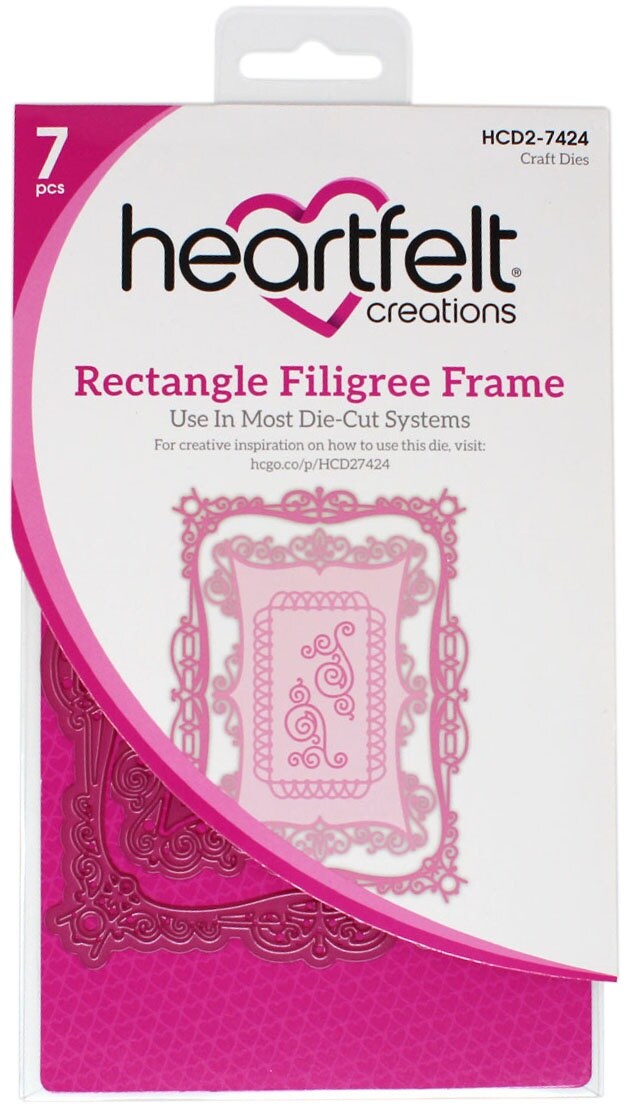 Heartfelt Creations Cut & Emboss Dies-Rectangle Filigree Frame | Michaels