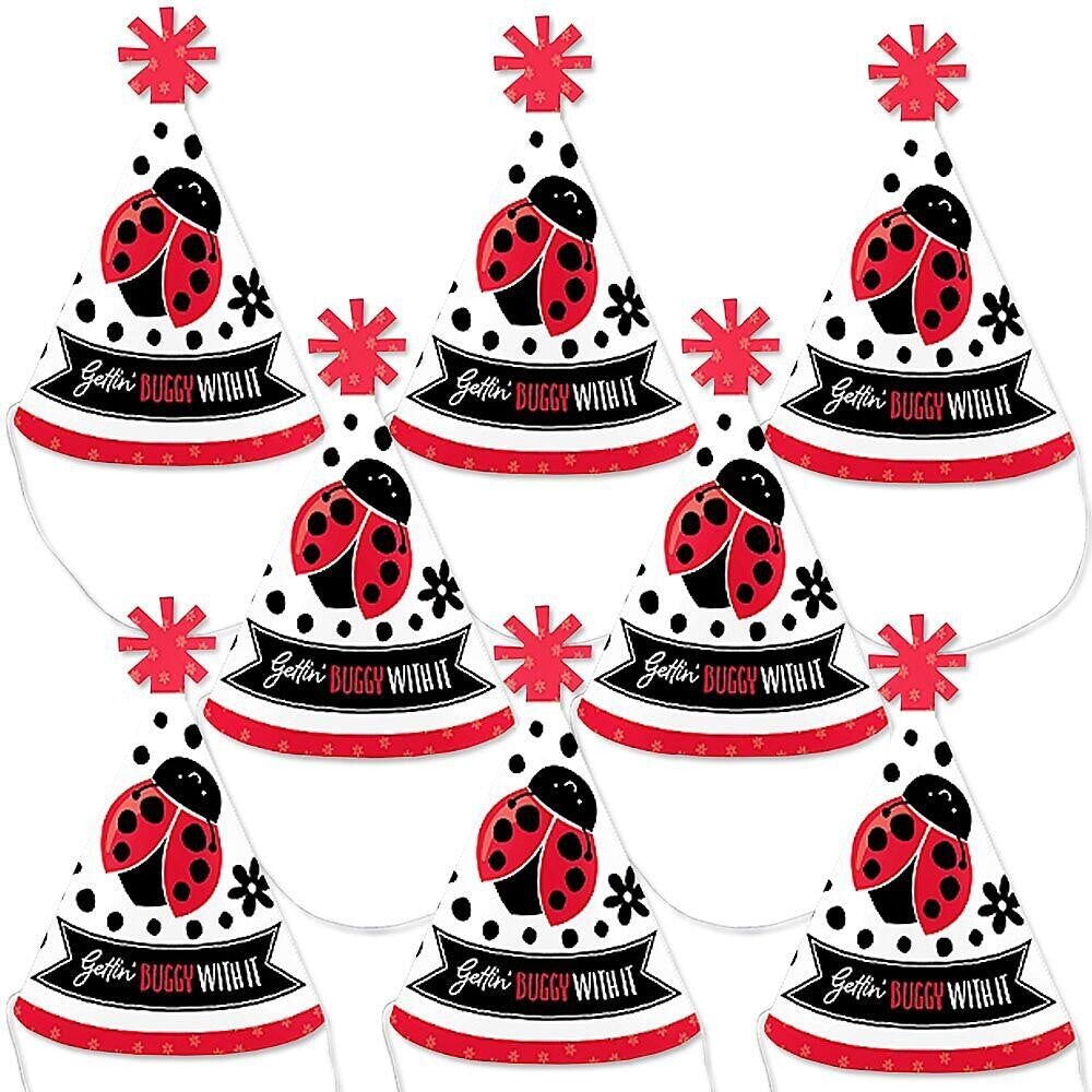 Big Dot of Happiness Happy Little Ladybug - Mini Cone Baby Shower or ...