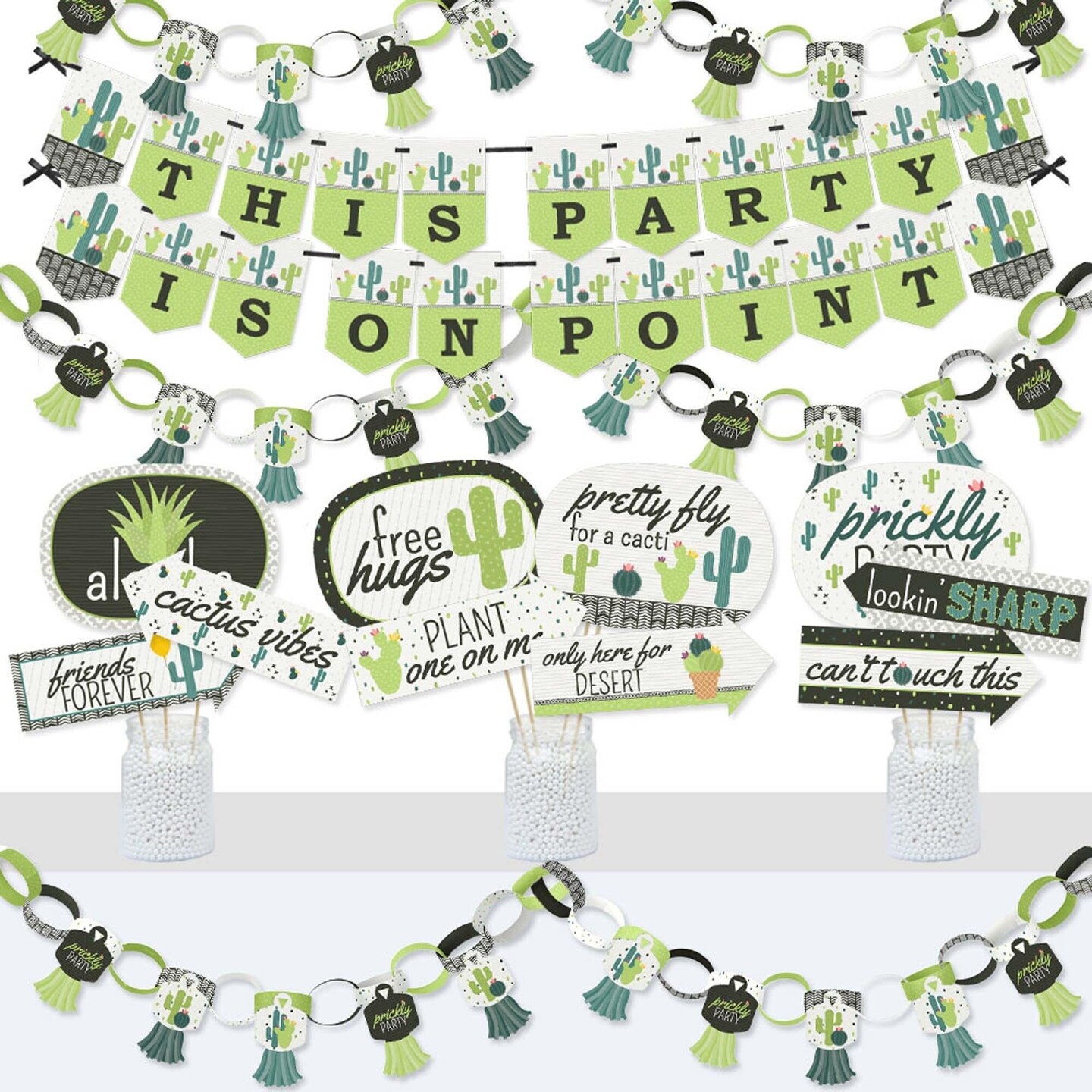 Big Dot of Happiness Prickly Cactus Party - Banner and Photo Booth ...