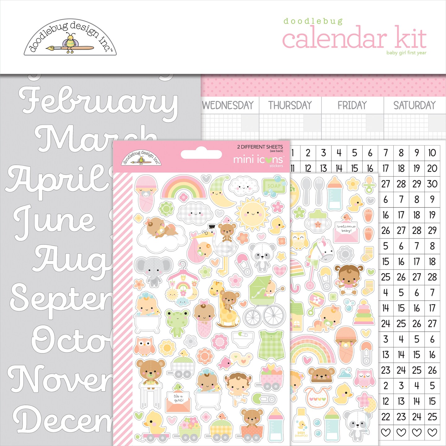 Baby Girl First Year Calendar at Jill Deleon blog