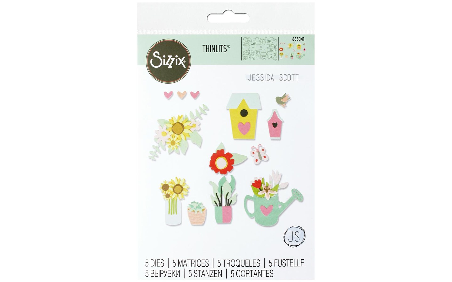 Sizzix JScott Thinlits Die Floral Garden | Michaels