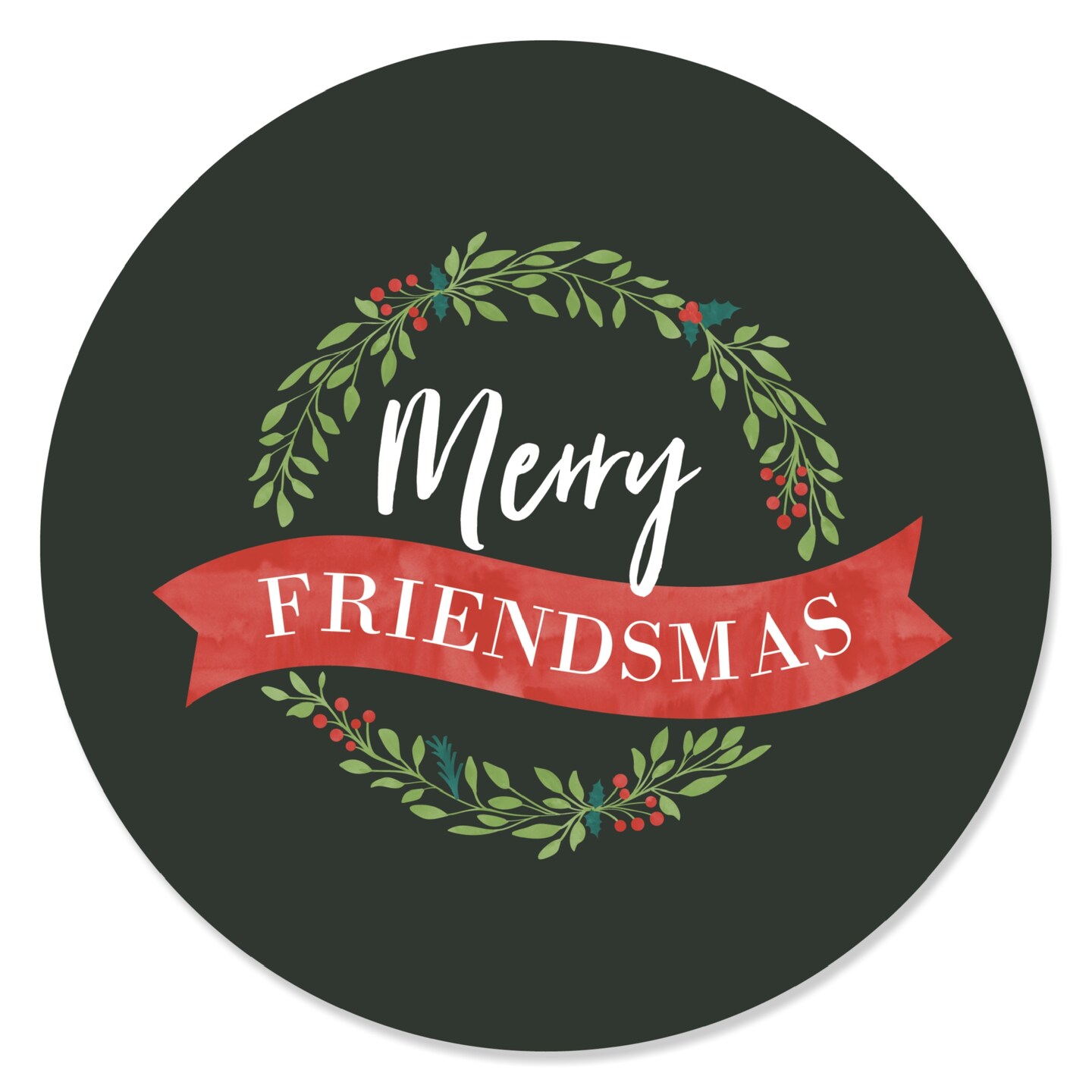 Big Dot of Happiness Rustic Merry Friendsmas - Friends Christmas Party ...