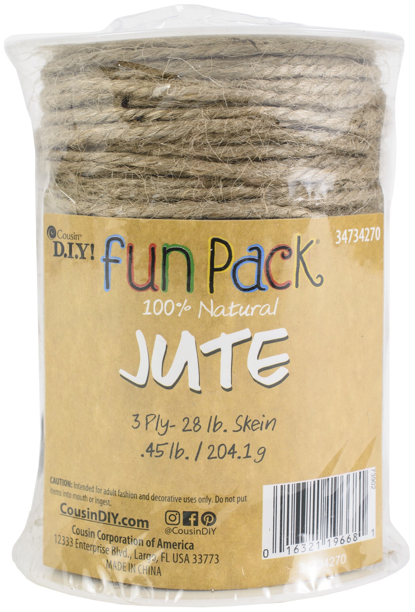 CousinDIY Jute Cord 3ply 28lb-Natural | Michaels CousinDIY Jute Cord 3ply 28lb-Natural | Michaels