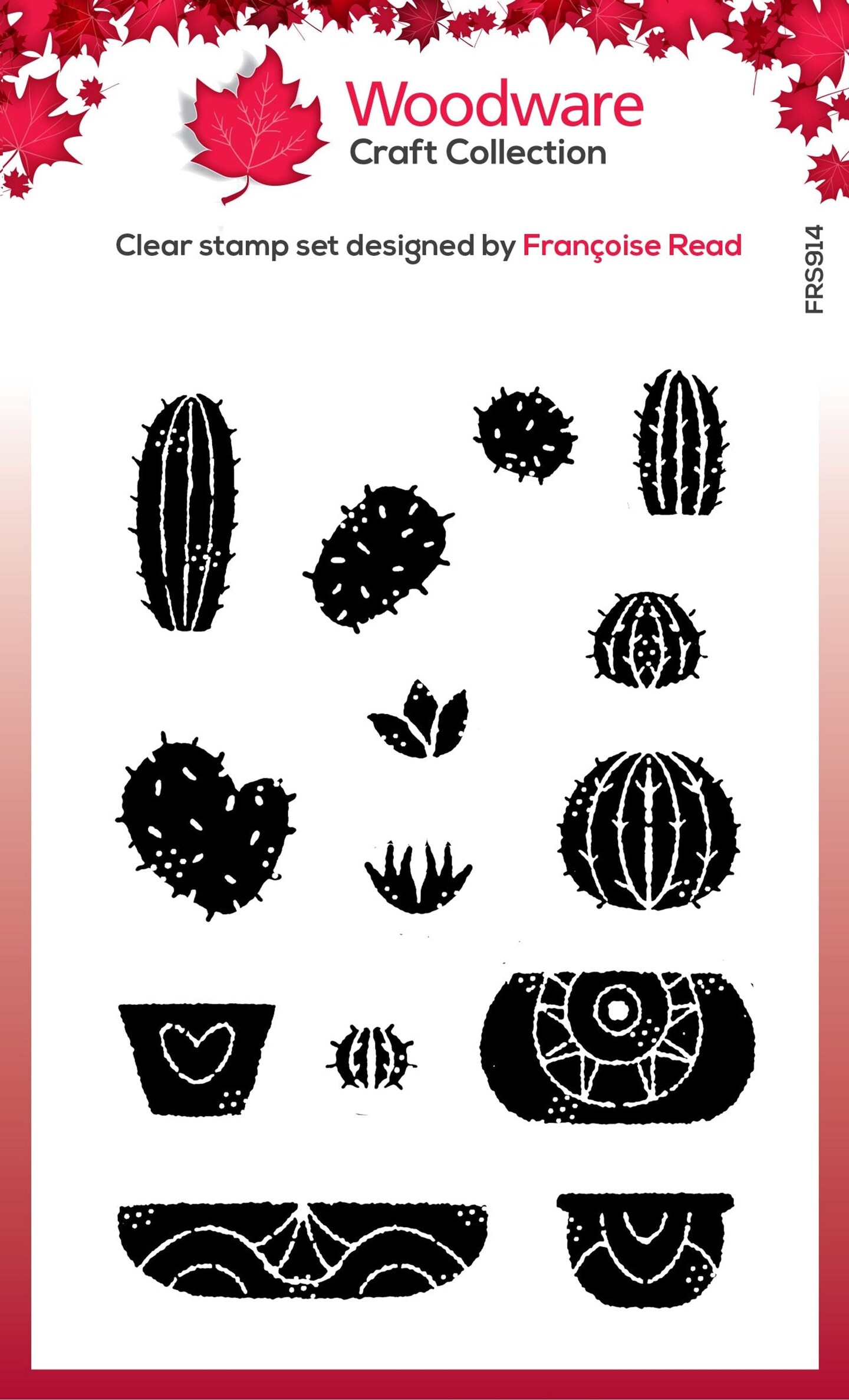 Woodware Craft Collection Woodware Clear Singles Build A Cactus 4 in x ...