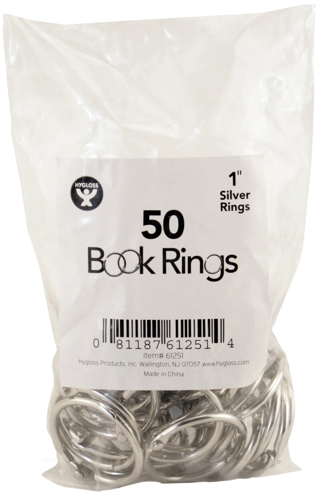 Hygloss Book Rings 50/Pkg-Silver 1" | Michaels
