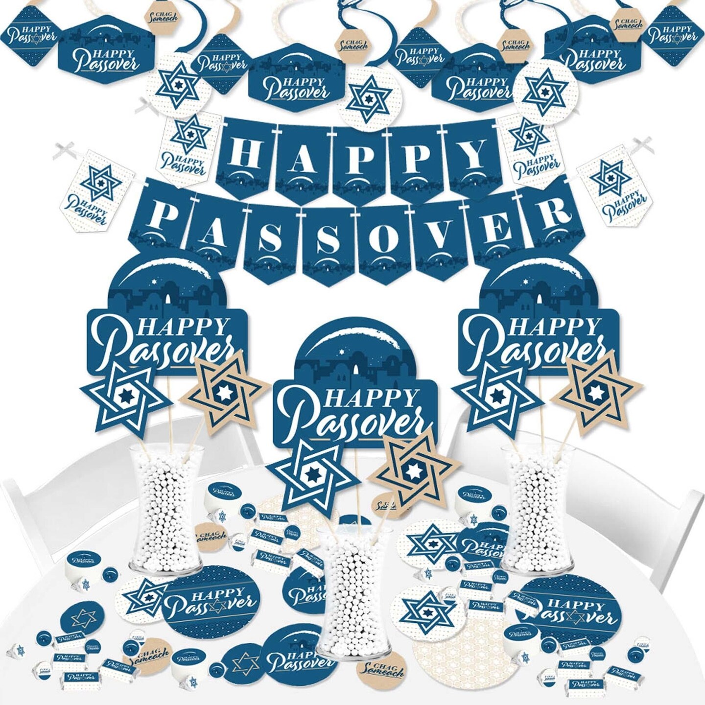 Big Dot of Happiness Happy Passover - Pesach Party Supplies - Banner ...