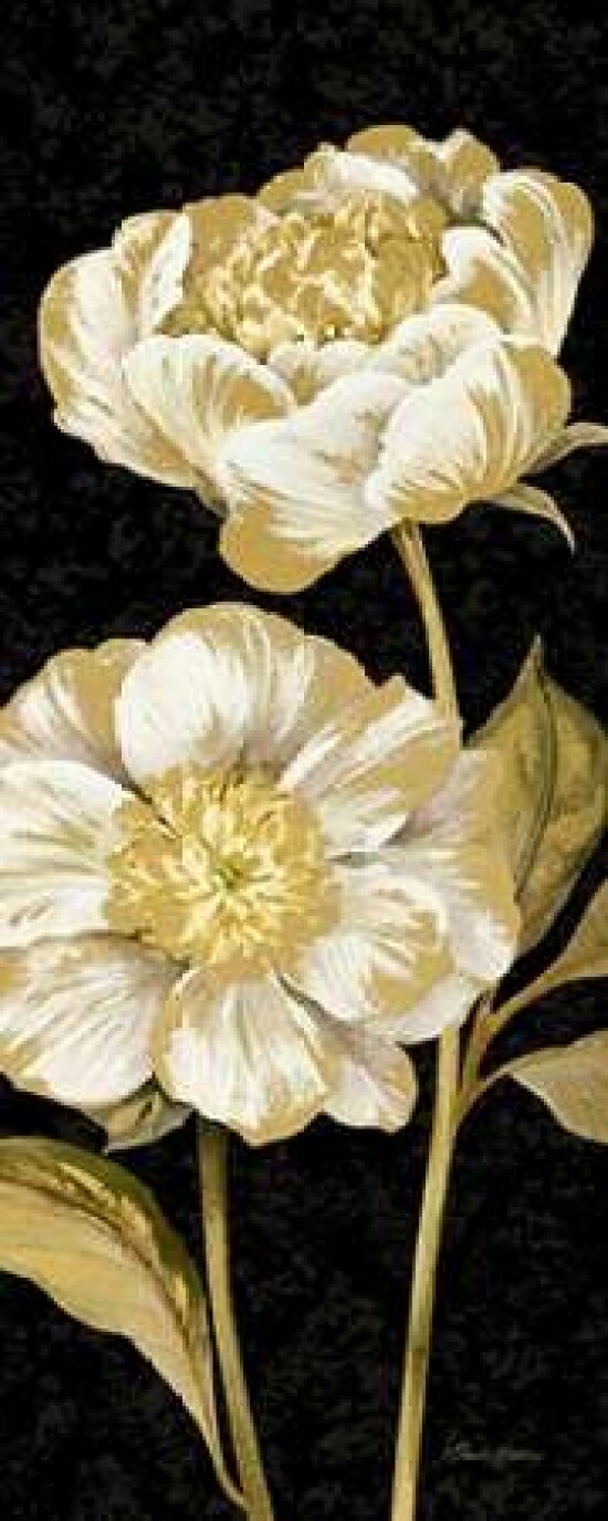 Touch of Gold on black Panel II Poster Print by Pamela Gladding - Item ...