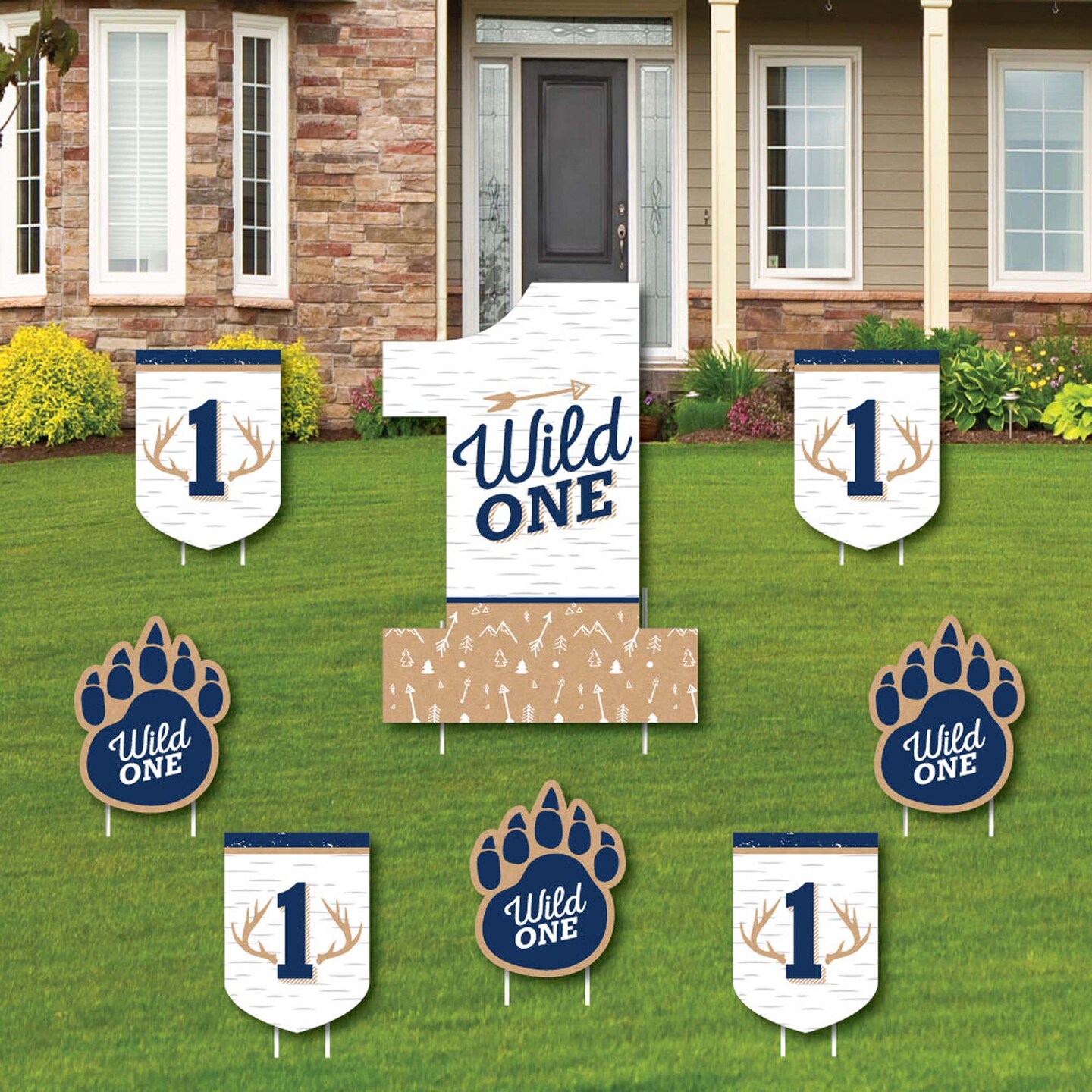 Big Dot of Happiness He's a Wild One - Yard Sign and Outdoor Lawn ...