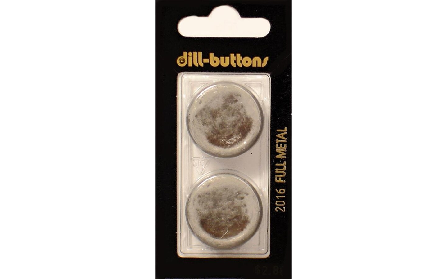 Dill Buttons 25mm 2pc Shank Metal Antique Tin | Michaels