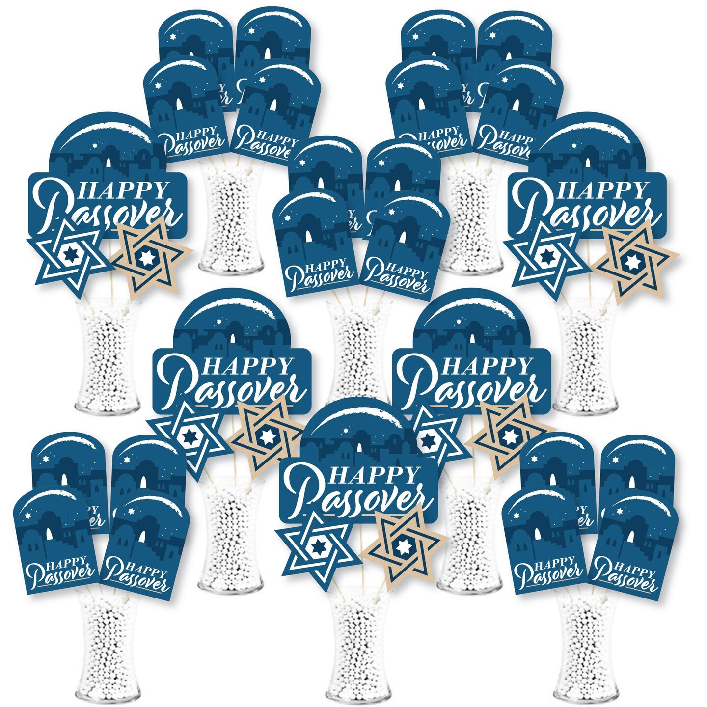 Big Dot of Happiness Happy Passover - Pesach Party Centerpiece Sticks ...