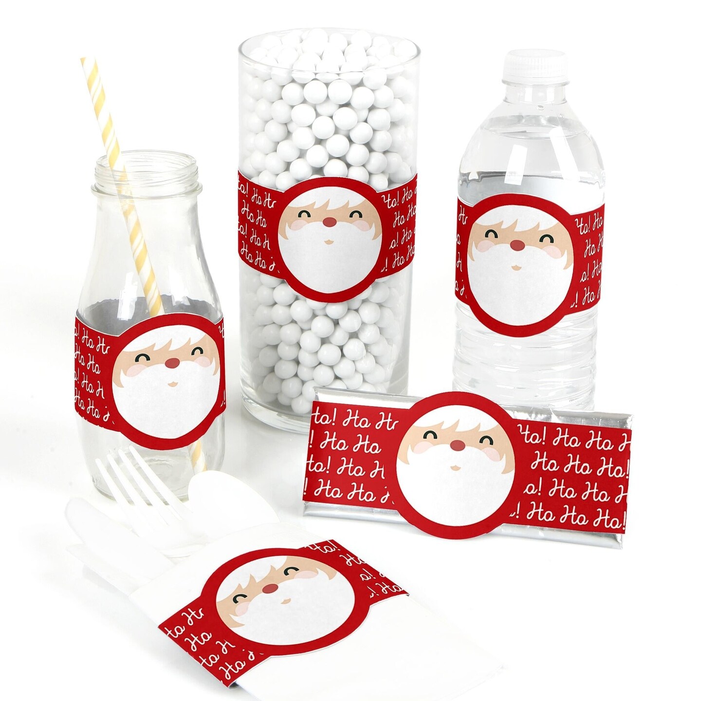 Big Dot of Happiness Jolly Santa Claus - DIY Party Supplies - Christmas ...