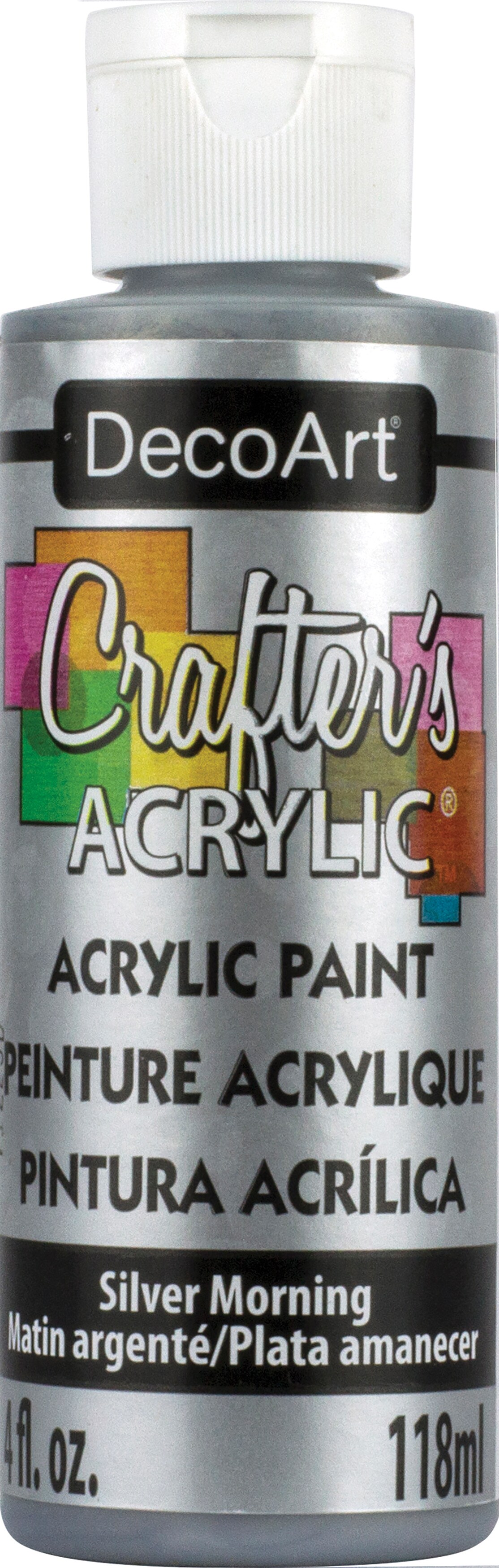 DecoArt Crafter's Acrylic Paint 4oz-Silver Morning | Michaels