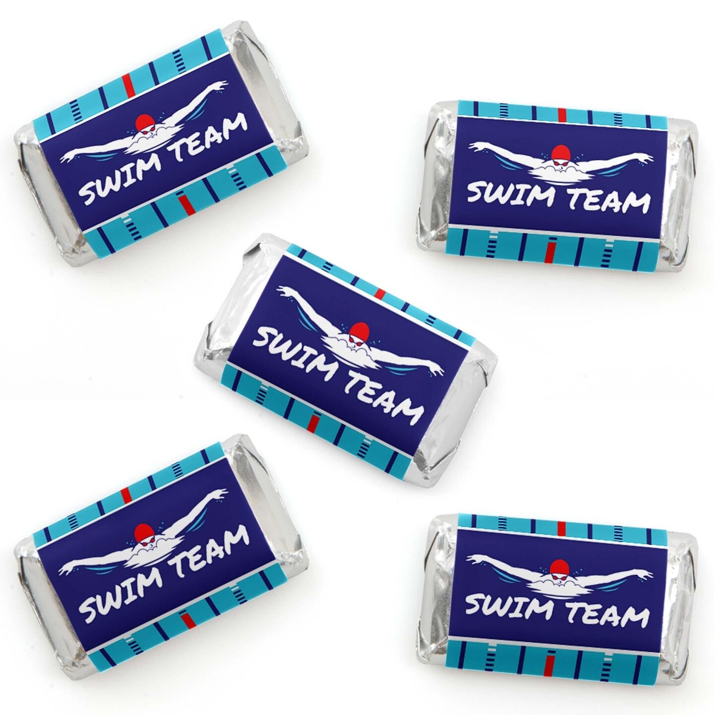 Big Dot of Happiness Making Waves - Swim Team - Mini Candy Bar Wrapper ...