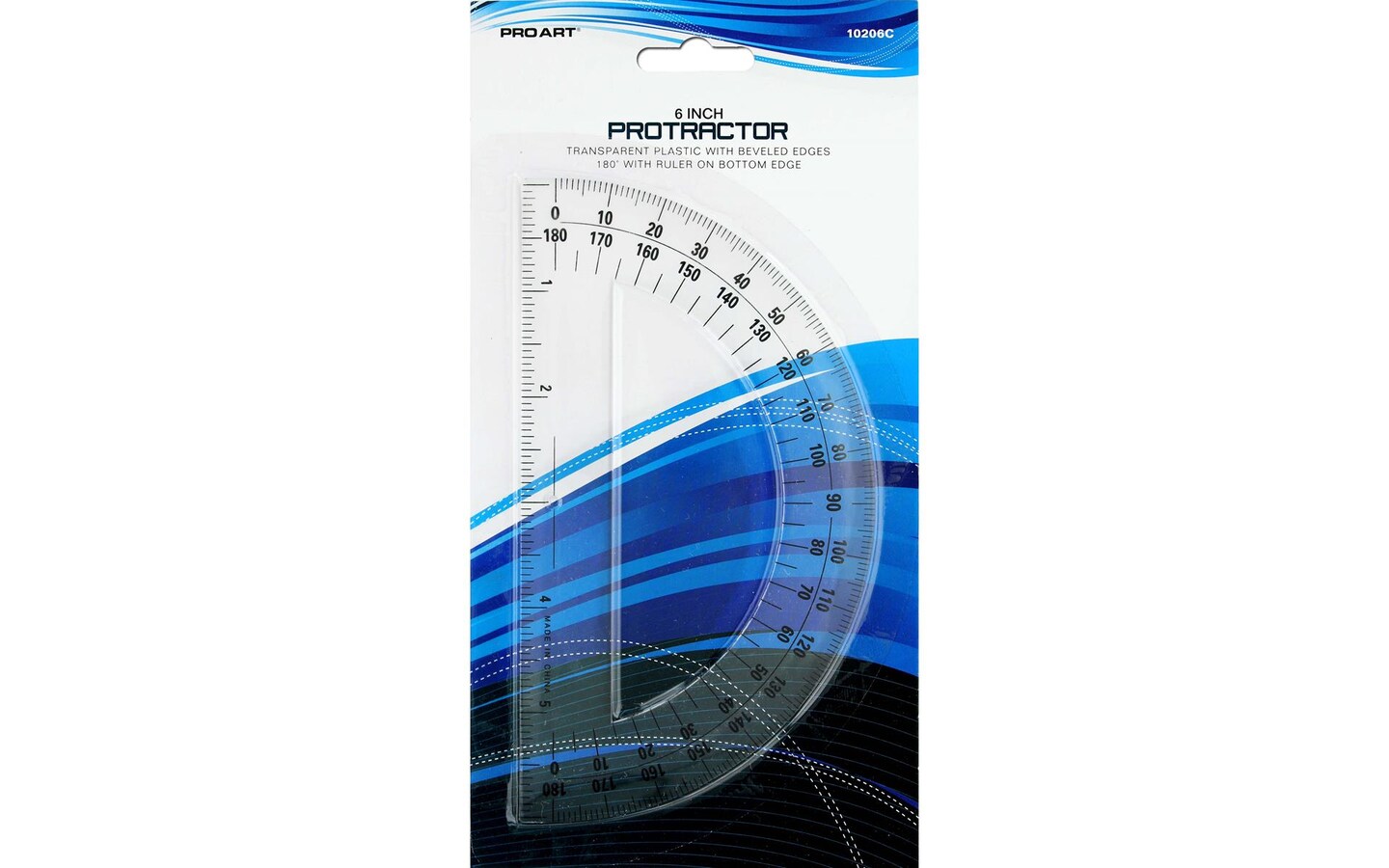 Pro Art Protractor 180 Degree 6" Carded | Michaels
