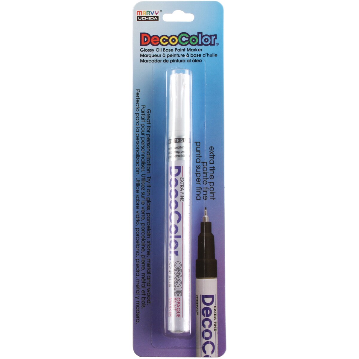 Uchida DecoColor Extra Fine Opaque Paint Marker-White | Michaels