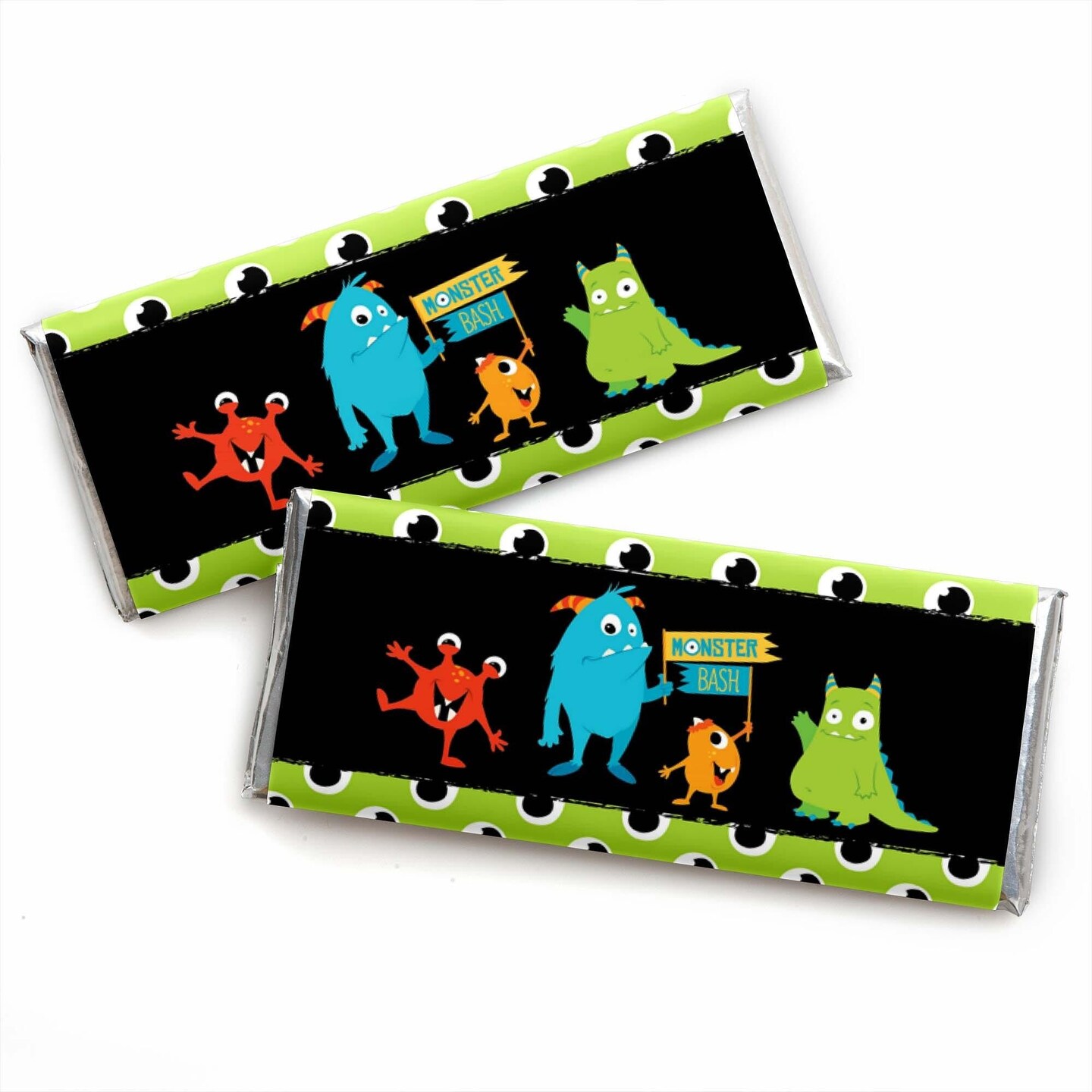Big Dot of Happiness Monster Bash - Candy Bar Wrapper Little Monster ...