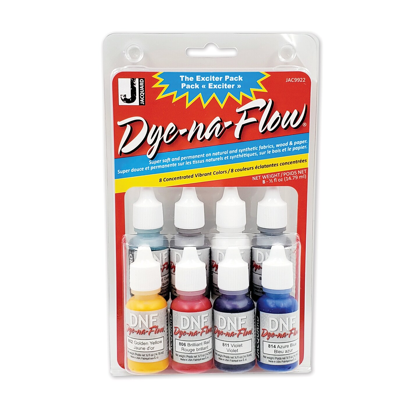 Jacquard Dye-Na-Flow Exciter Pack, 8-Color Exciter Pack | Michaels