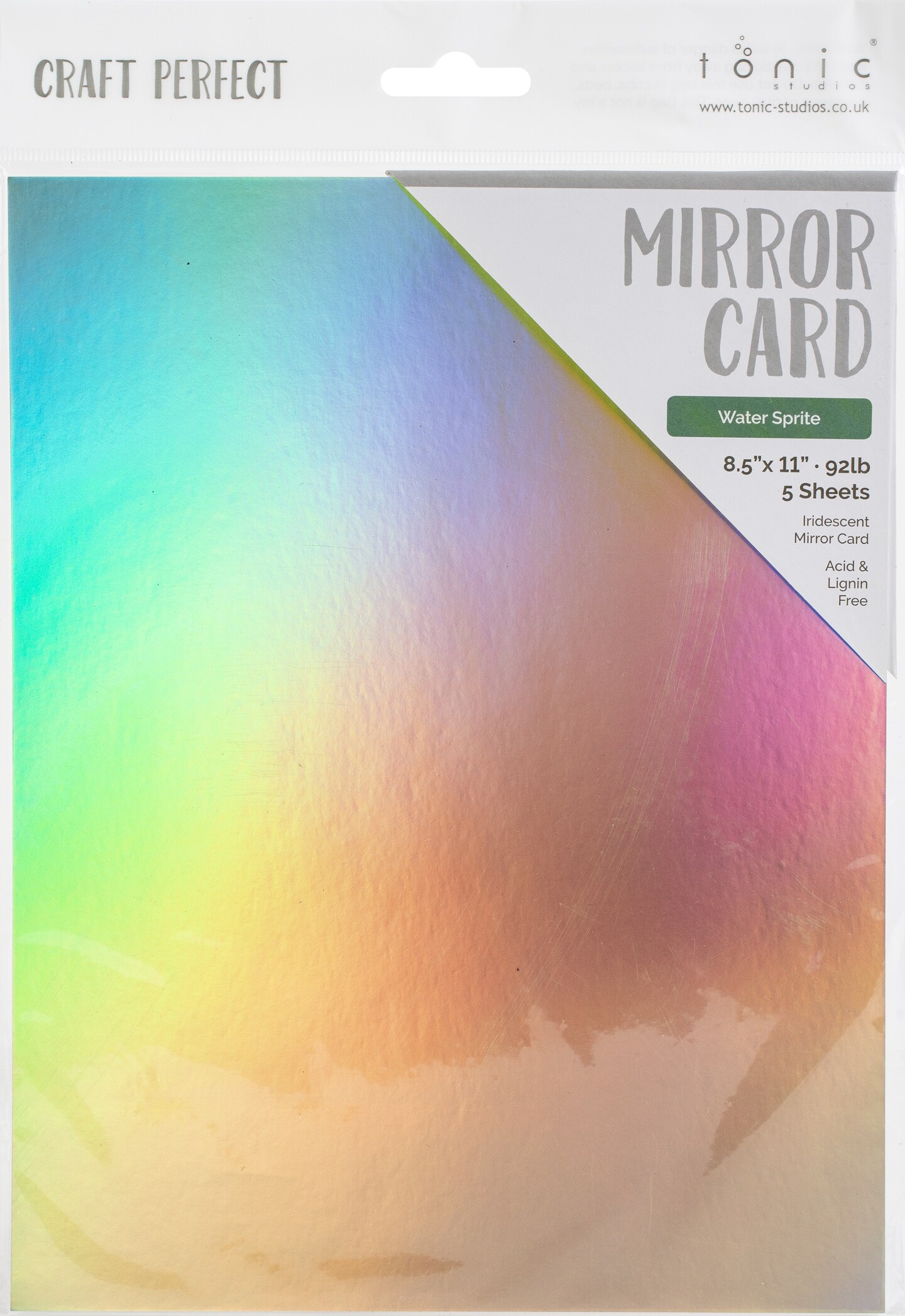 Craft Perfect Iridescent Mirror Cardstock 8.5"X11" 5/Pkg-Iridescent ...