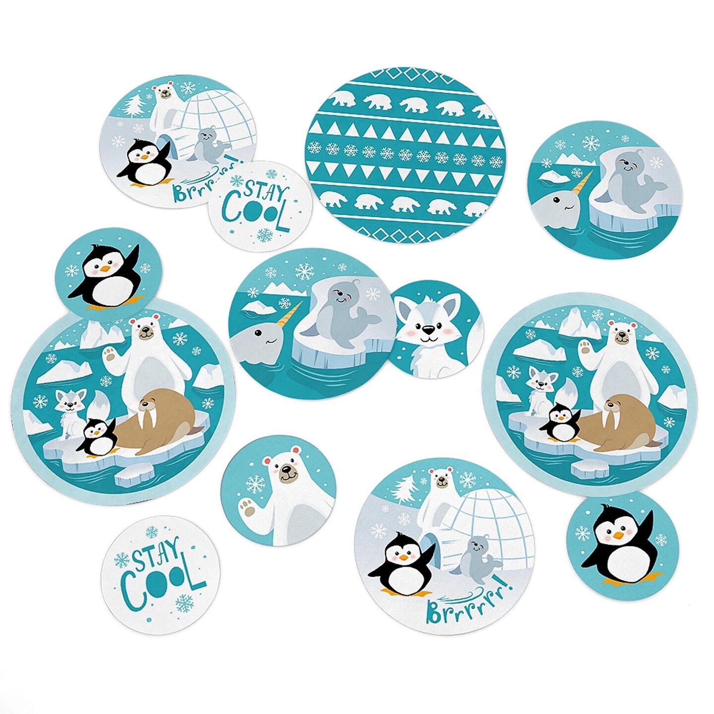 Big Dot of Happiness Arctic Polar Animals - Winter Baby Shower or ...