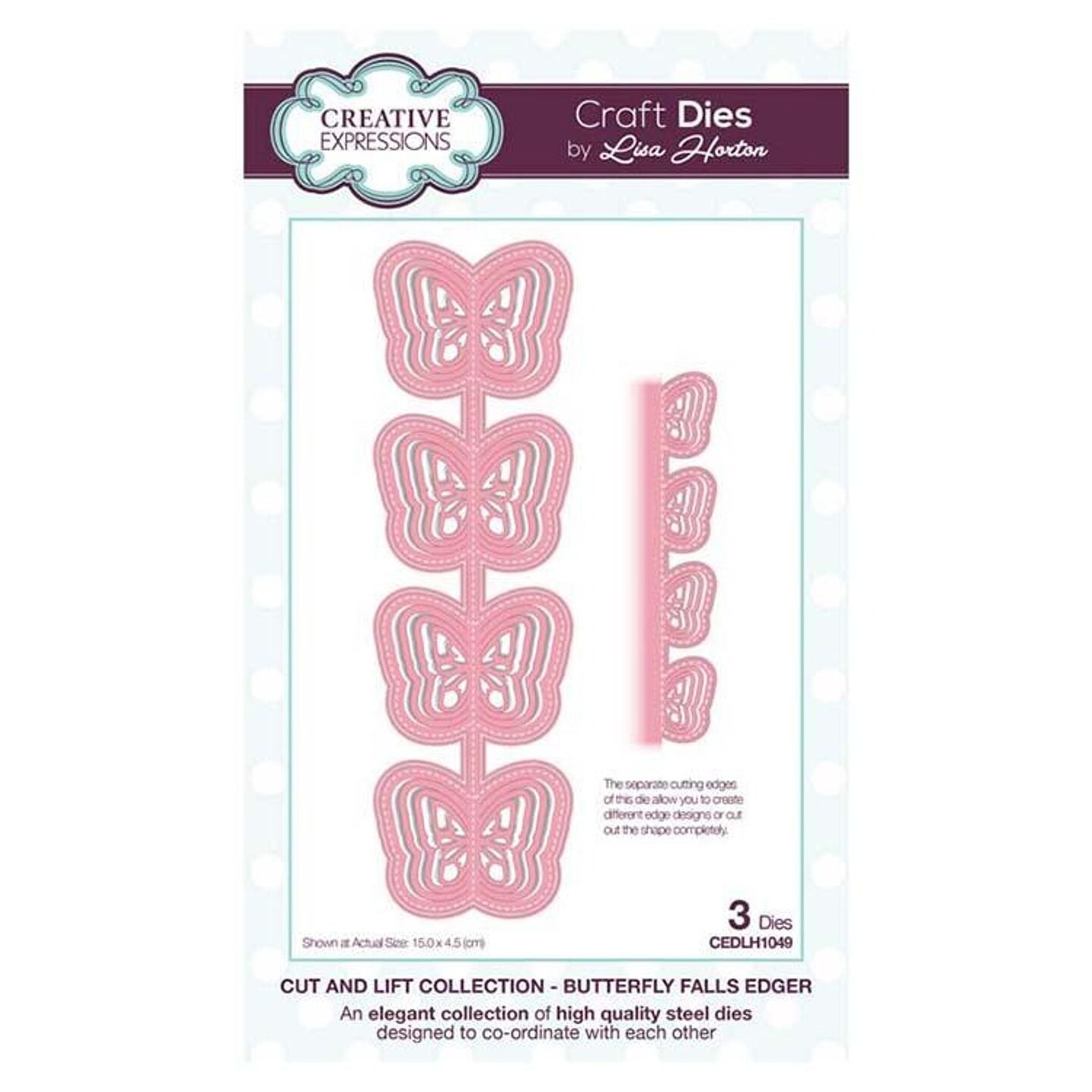 Creative Expressions Cut and Lift Collection Butterfly Falls Edger ...