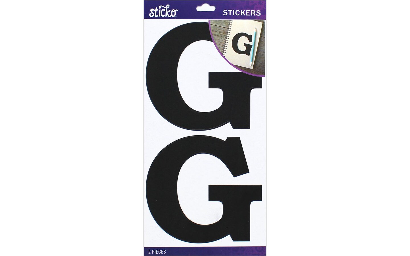 EK Sticko Sticker Basic Black Monogram G | Michaels