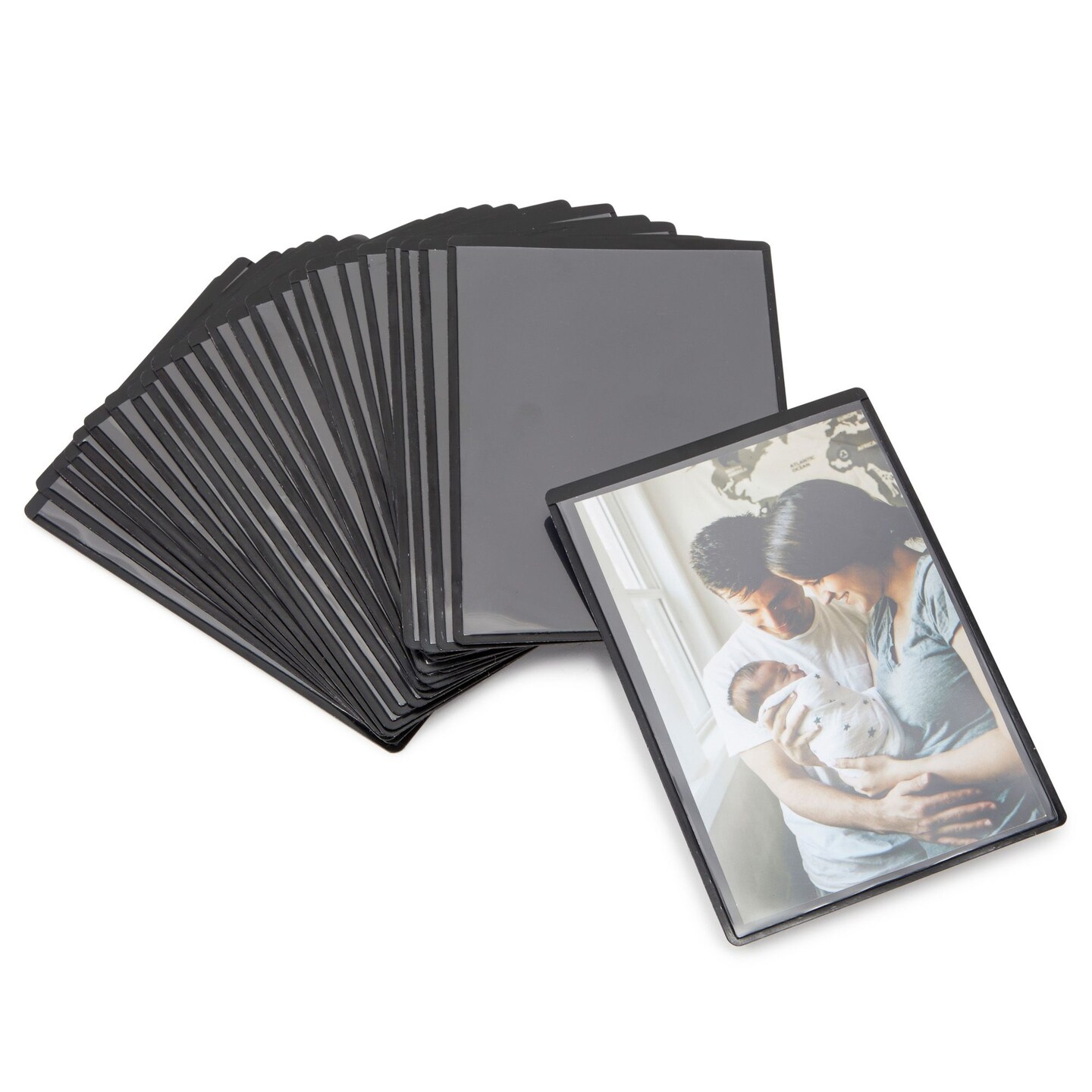 Clear Magnetic Picture Frames for Refrigerator, Locker Magnets for 4x6 ...