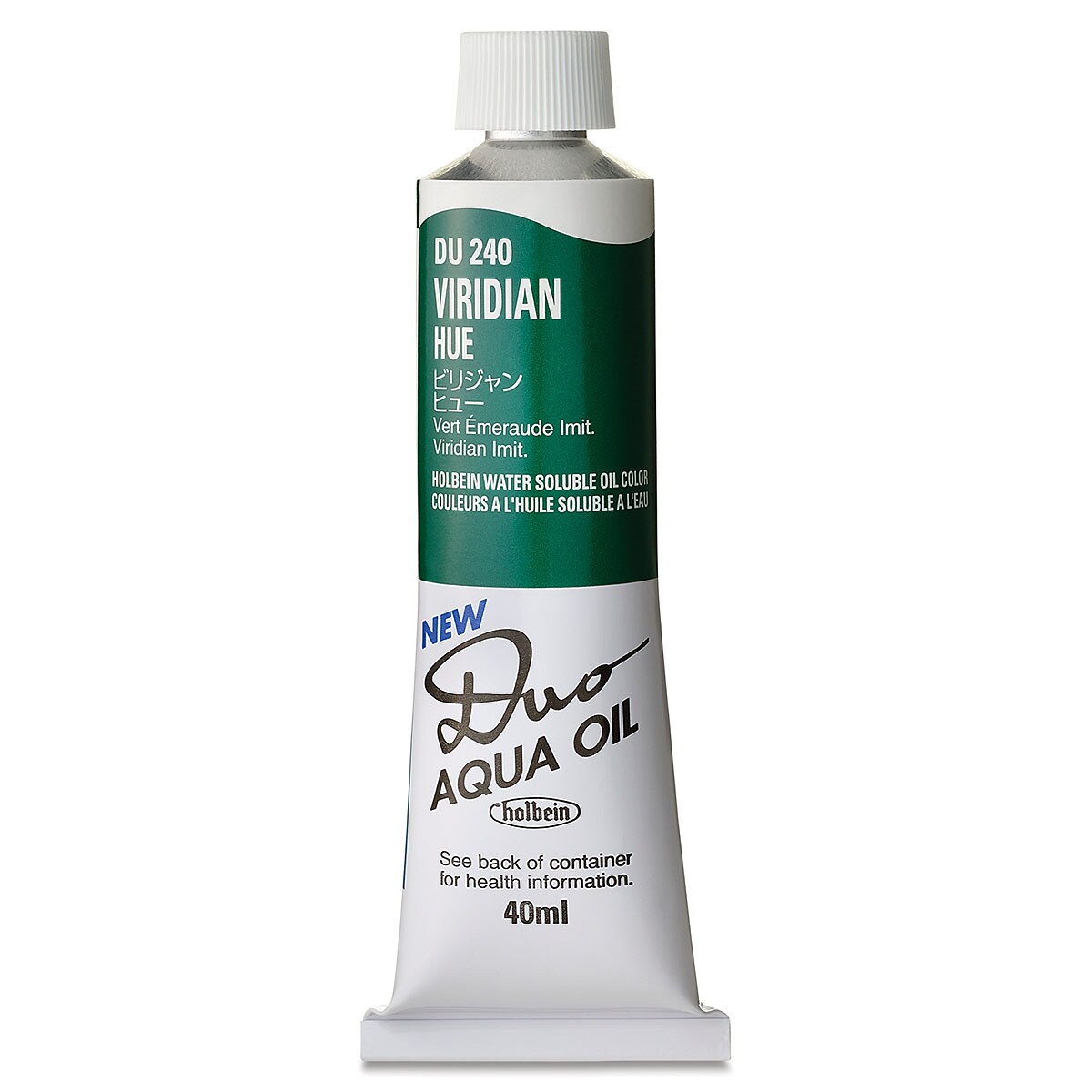 Holbein Duo Aqua Water Soluble Oils - Viridian Hue, 40 ml tube | Michaels