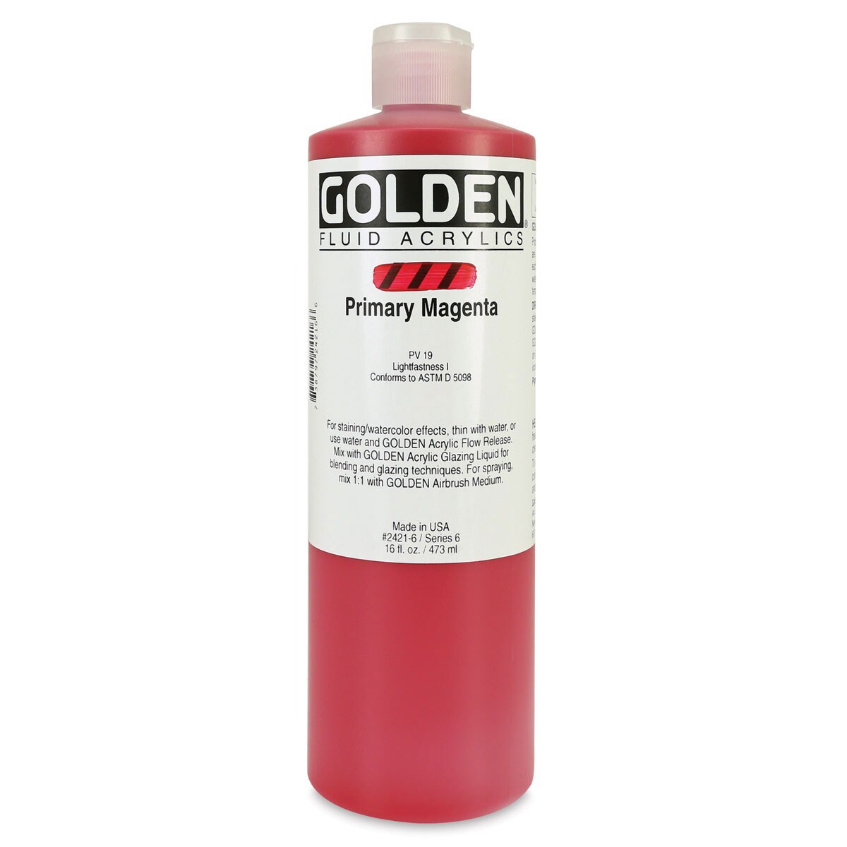 Golden Fluid Acrylics - Primary Magenta, 16 oz bottle | Michaels