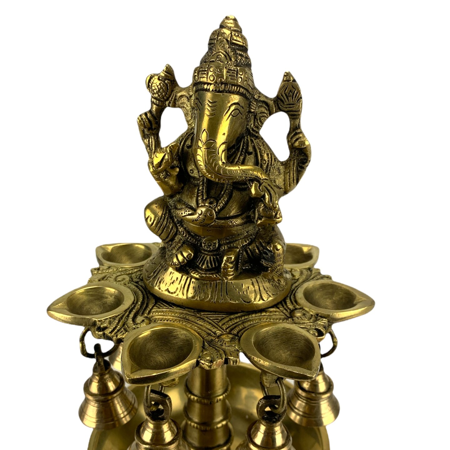 Ganesh Brass Oil Tall Diya, Diya For Home Decor, Samai Diya, Diwali ...