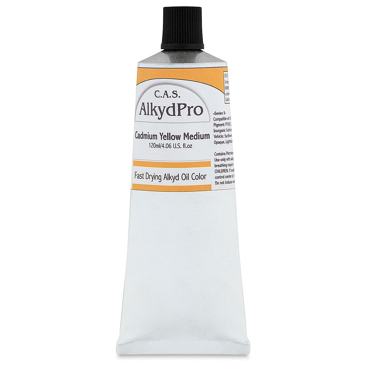 CAS AlkydPro Fast-Drying Alkyd Oil Color - Cadmium Yellow Medium, 120 ...