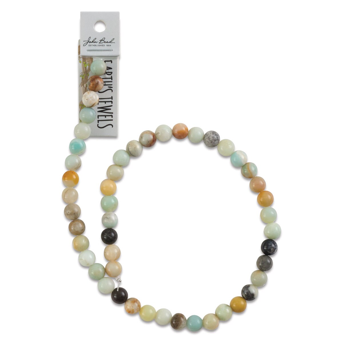John Bead Earth's Jewels Amazonite Beads - 8 mm, 16" Strand | Michaels